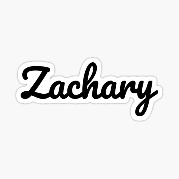 Pegatina Texto Del Nombre De Zachary De UltraRare47 Redbubble