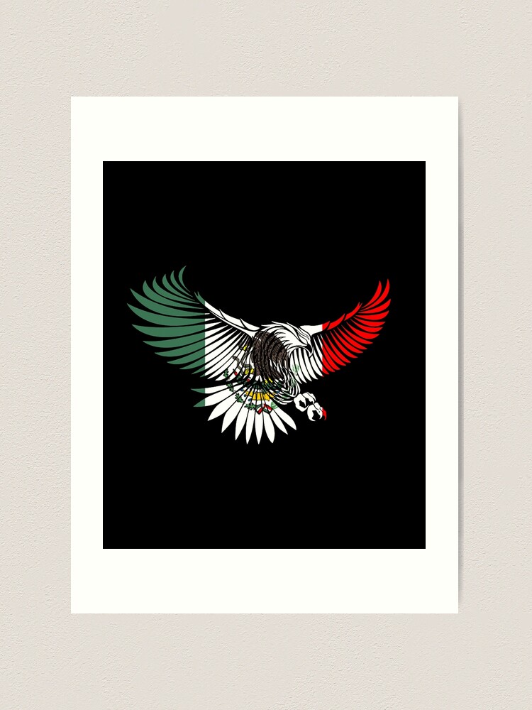 Mexican Flag Eagle Art