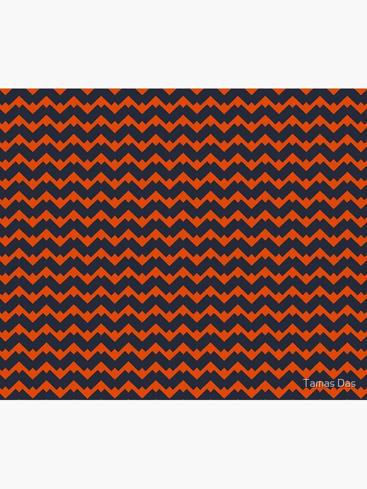 " Elegant Orange And Navy Blue Zigzag Pattern,Orange And Navy Blue ...
