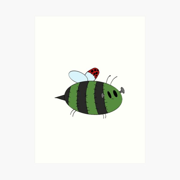 "Frankenstein Bee" Art Print for Sale by CandlelightArt | Redbubble