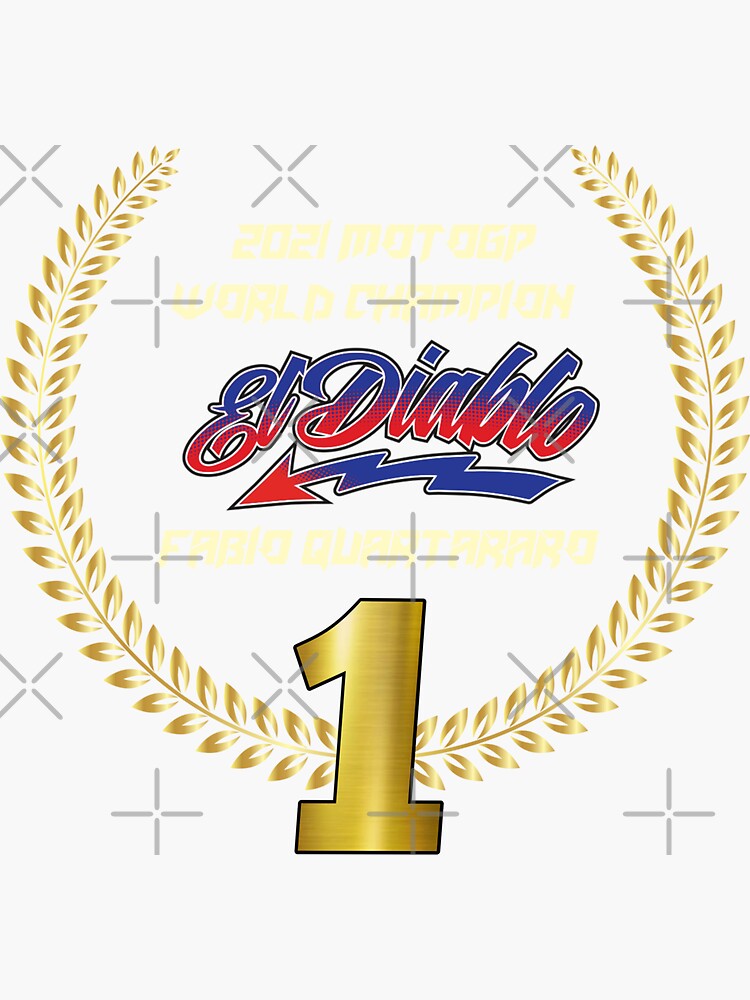 Pegatina «Campeón del mundo 2021 FQ20» de khusnaart | Redbubble