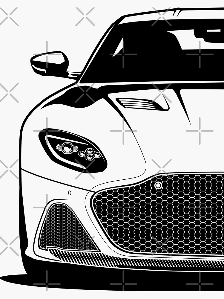 "DBS Superleggera" Sticker for Sale by lightsbuledok | Redbubble