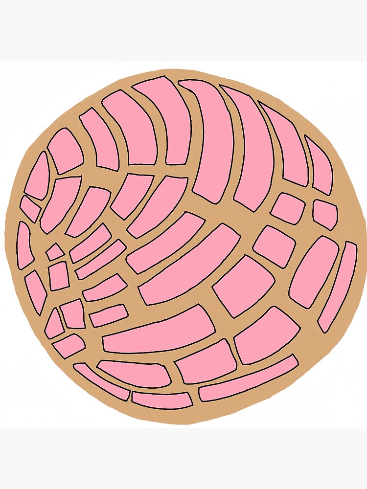 "Pink Concha" Sticker for Sale by yocelynn | Redbubble