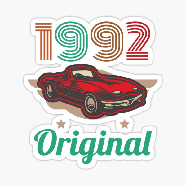 "1992 original" Sticker by Rugra70 | Redbubble