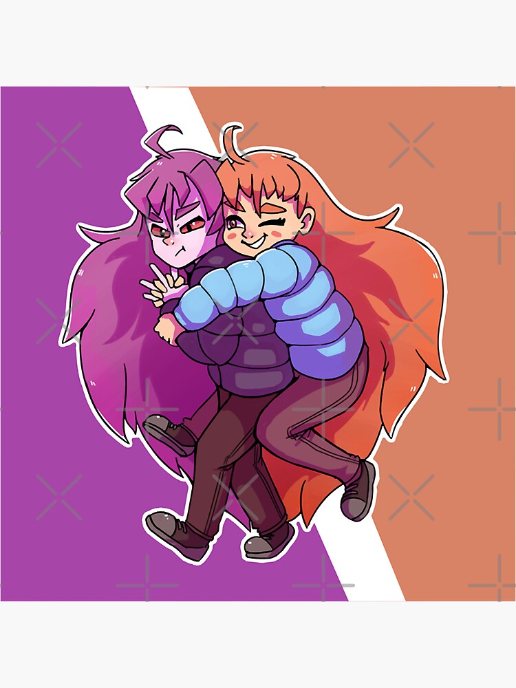 "Bestfriend badeline and Madeline character video game poster" Sticker ...