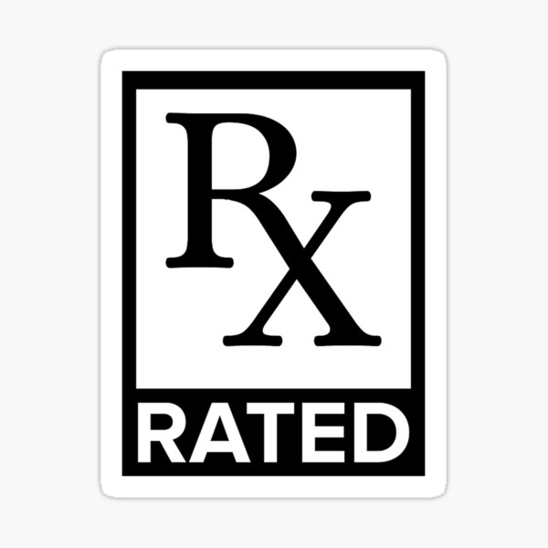 "rx rated pharmacist pharmacy pill medicine " Sticker for Sale by ...