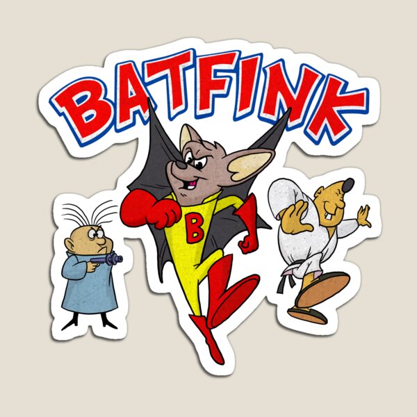 Imán «Batfink the Bat Superhero personaje de dibujos animados de los ...