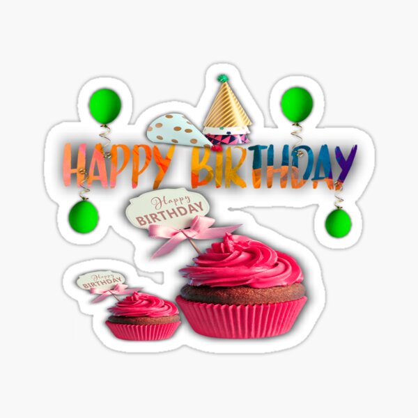 "Happy Birthday" Sticker for Sale by Jodes16 | Redbubble