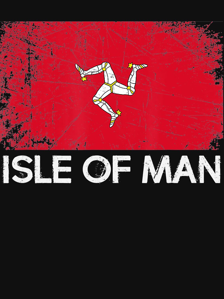 "Manx Flag Vintage Made In Isle of Man" T-shirt for Sale by ...