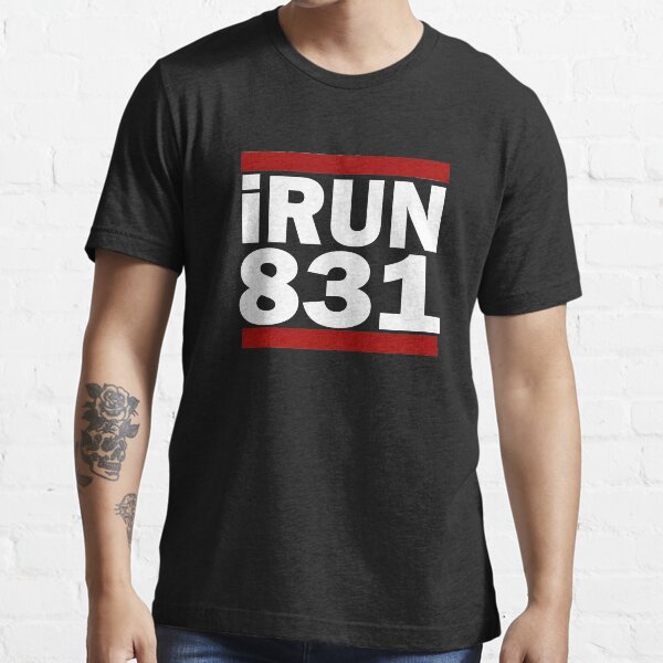 " I Run 831 area code Design Monterey Running Design Gift" T-shirt by ...
