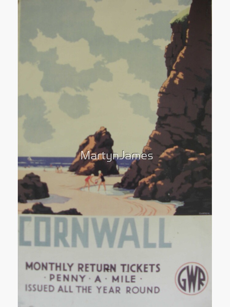 "Cornwall- Penny a mile!" Sticker for Sale by MartynJames | Redbubble