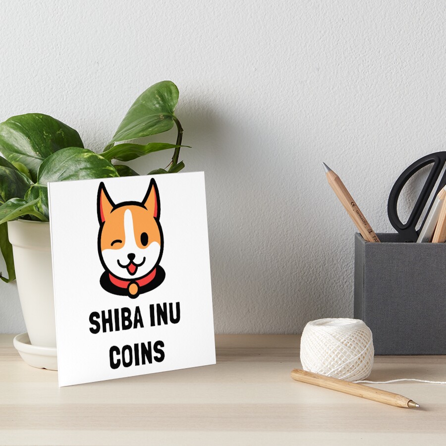 "Shiba Inu Coins logo" Art Board Print for Sale by Ideal1Design | Redbubble
