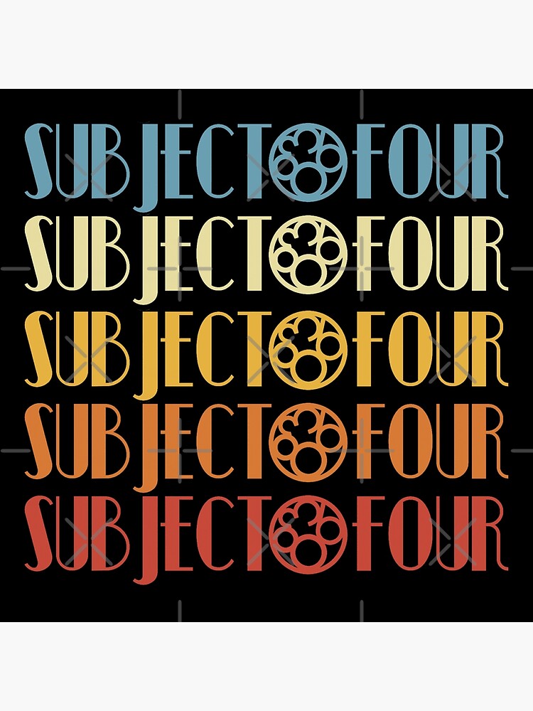 "Original Retro subject four design 863" Poster for Sale by YOStudios ...