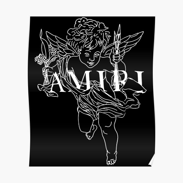 "Amiri Outline Cherub" Poster for Sale by arlenecarmenyko | Redbubble
