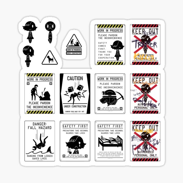 "MGS V Notices Sticker Pack" Sticker for Sale by trolling-inc | Redbubble