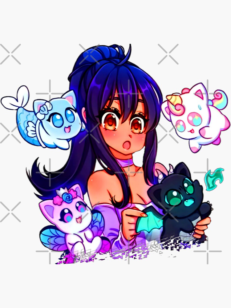 "Aphmau Meow Plushies Anime Cats " Sticker for Sale by Themagicianfox ...