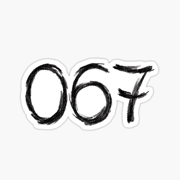 "Squid Game Player 067" Sticker for Sale by Tom-Darina | Redbubble