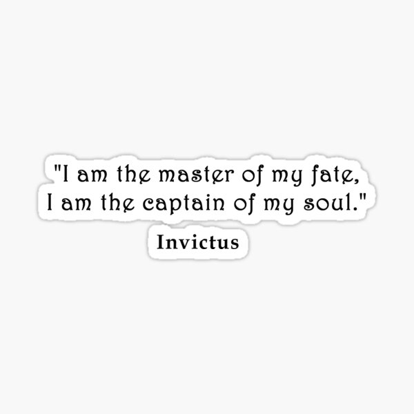 "INVICTUS" Sticker by Alrescha | Redbubble