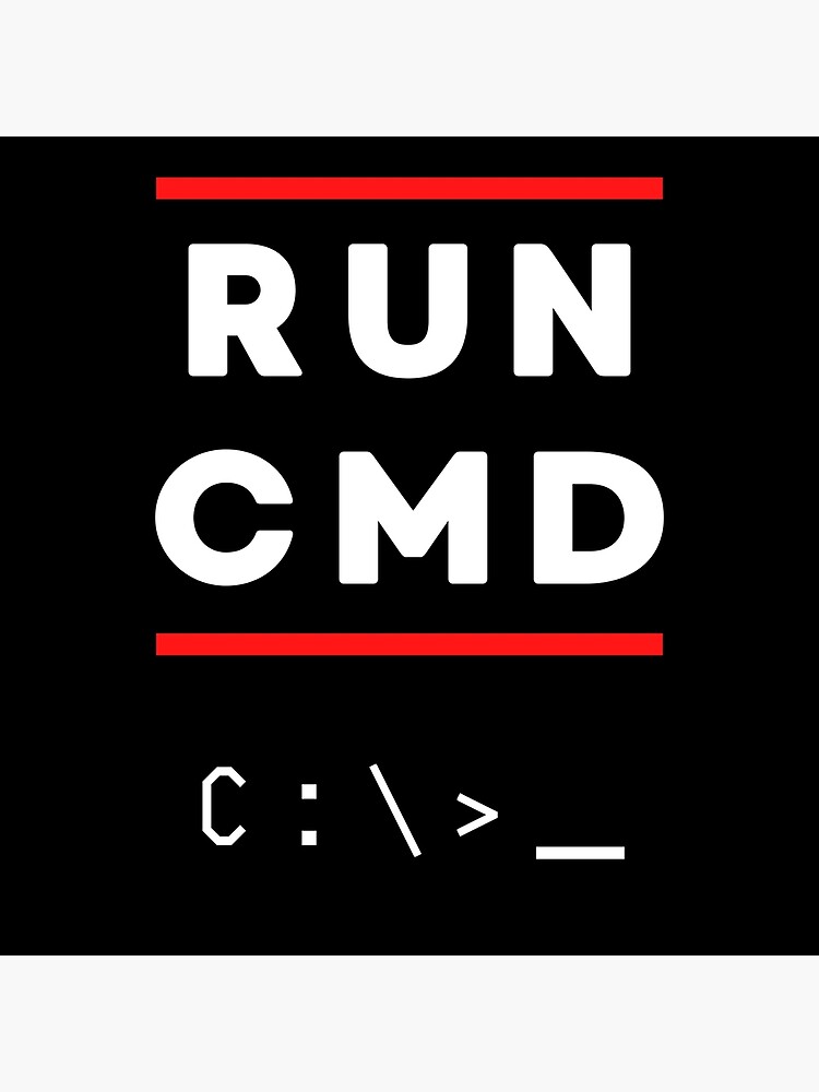 "Run CMD" Poster by FedoraDesign | Redbubble