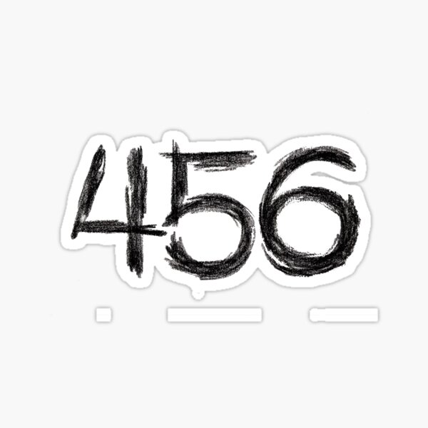 "Squid Game Player 456" Sticker for Sale by Tom-Darina | Redbubble