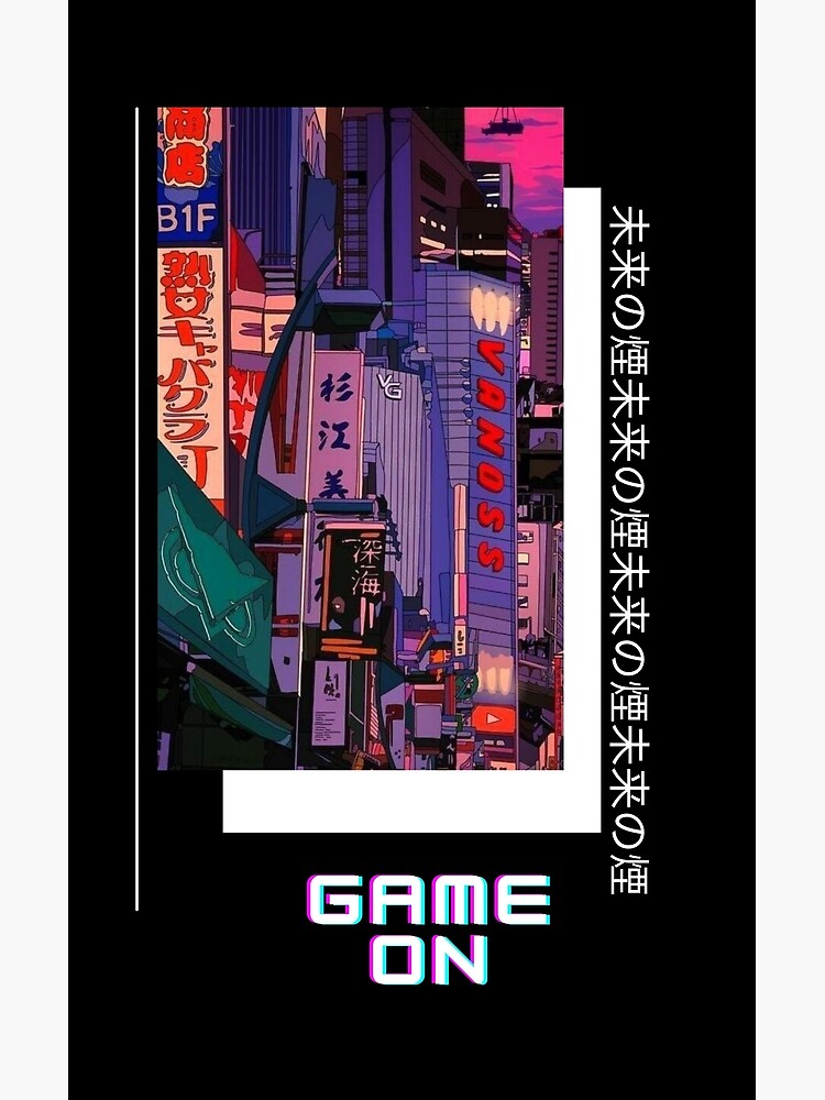 "vaporwave punk neon anime lofi retro 90s 80s otaku japanese retro art ...
