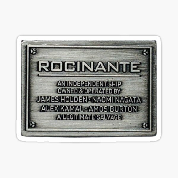 "Rocinante Badge Legitimate Salvage" Sticker for Sale by T-shirtgalore ...