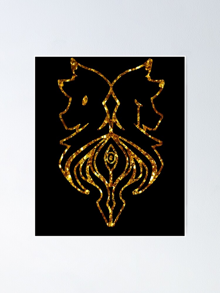 "Aaron Lycan Logo ,Gold Glitter" Poster for Sale by Themagicianfox ...