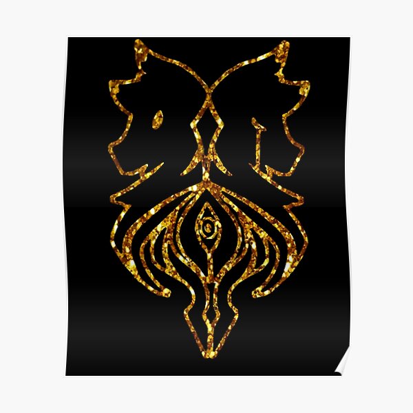 "Aaron Lycan Logo ,Gold Glitter" Poster for Sale by Themagicianfox ...