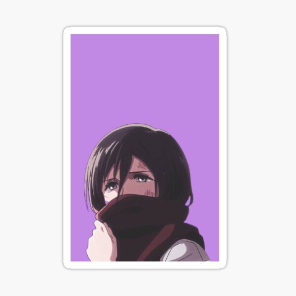 "Attack on titan Mikasa " Sticker for Sale by tauhidpatel | Redbubble