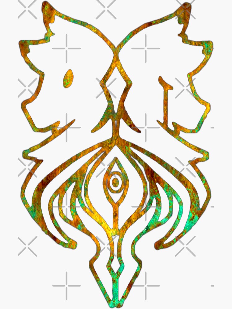 "Aaron Lycan Logo ,Gold Glitter " Sticker for Sale by Themagicianfox ...