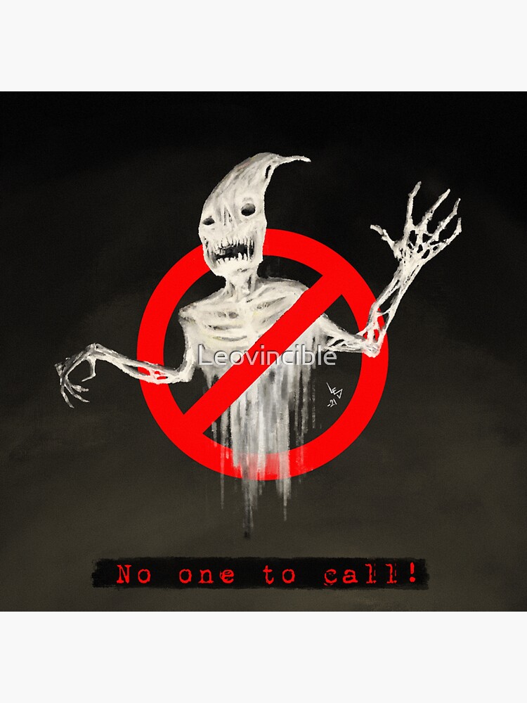 "No one to call!" Sticker for Sale by Leovincible | Redbubble