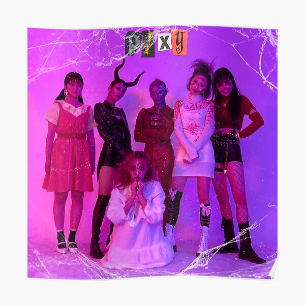 "PIXY - kpop - creepy edit" Poster by kitten-minho | Redbubble