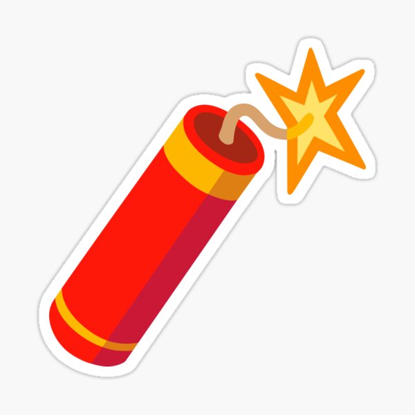 "Firecracker Dynamite Gift " Sticker for Sale by MKMemo1111 | Redbubble