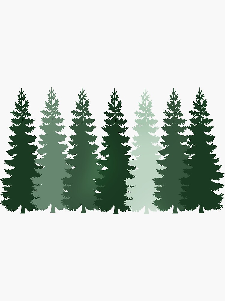 "Forest Trees" Sticker for Sale by HorizonDesignz | Redbubble