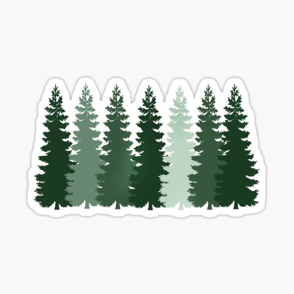 "Forest Trees" Sticker for Sale by HorizonDesignz | Redbubble