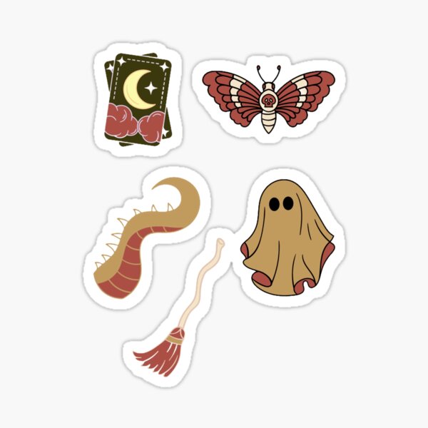 " Cute brown kawaii halloween " Sticker for Sale by Aesthetic-N | Redbubble