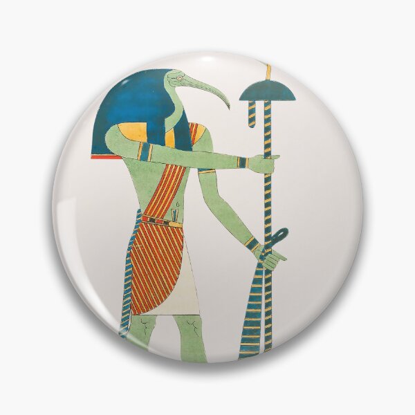 "Ancient Egyptian God Thoth Pantheon Deity illustration " Pin for Sale ...