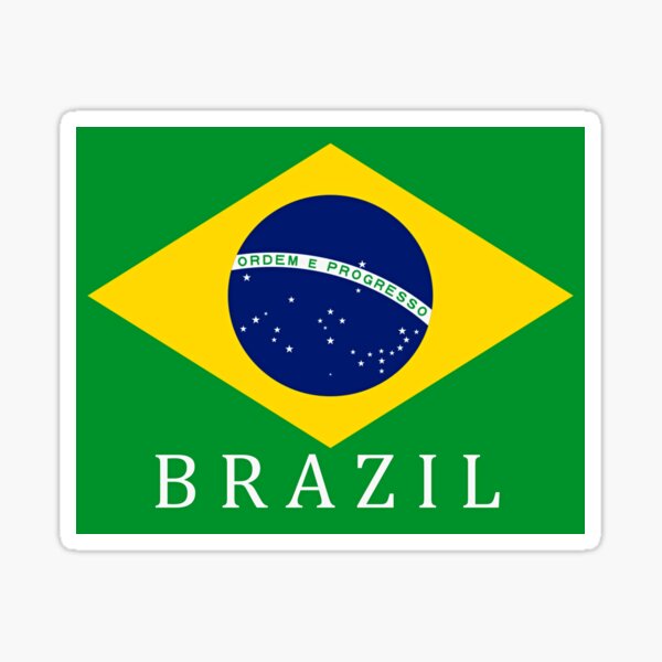 "BRAZIL - DESIGN FOR EVERYTHING" Sticker for Sale by SevilleArt | Redbubble
