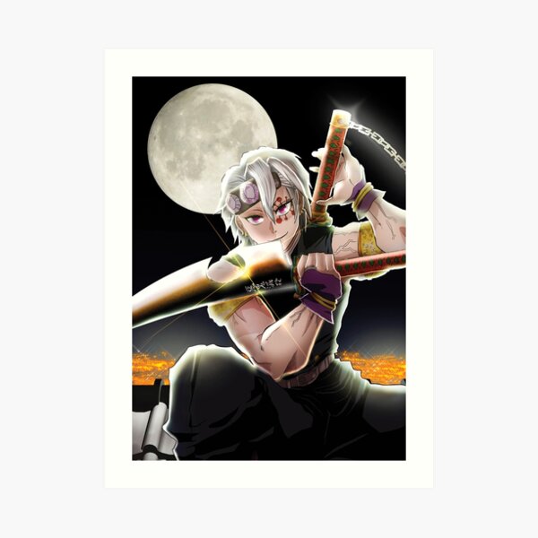 "Tengen Uzi Demon Slayer " Art Print for Sale by hildergard | Redbubble