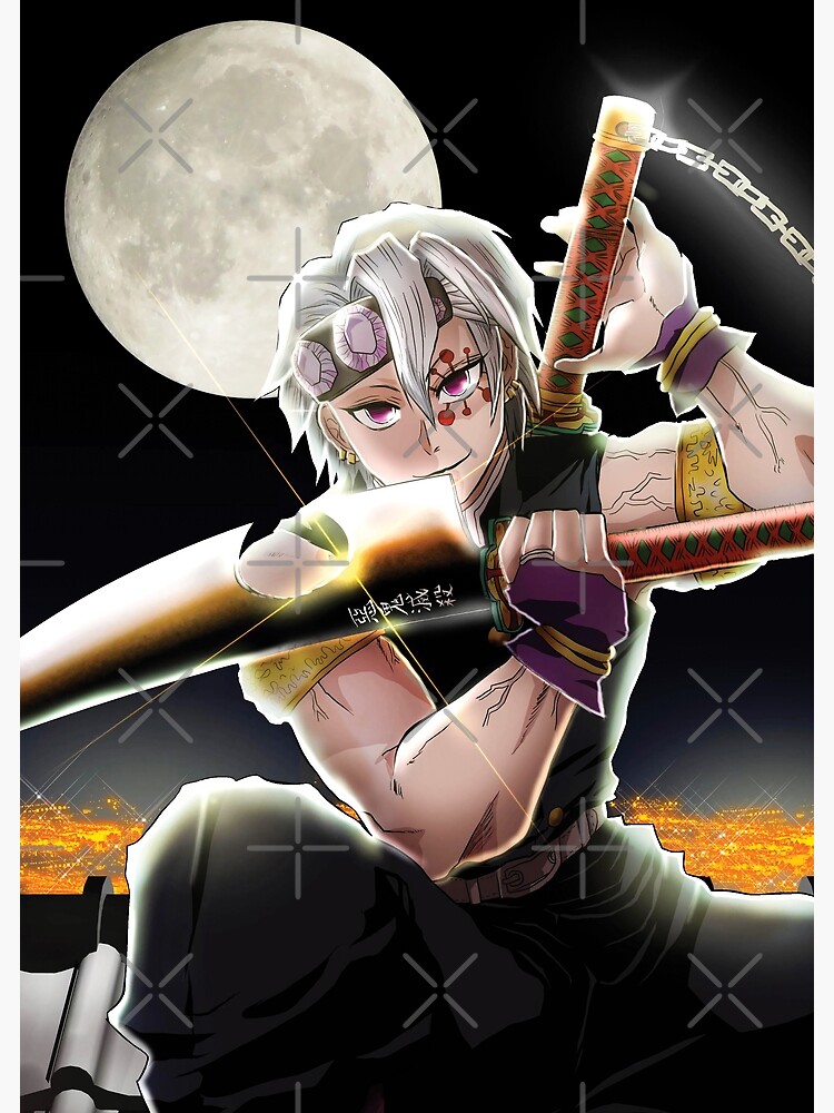 "Tengen Uzi Demon Slayer " Art Print for Sale by hildergard | Redbubble