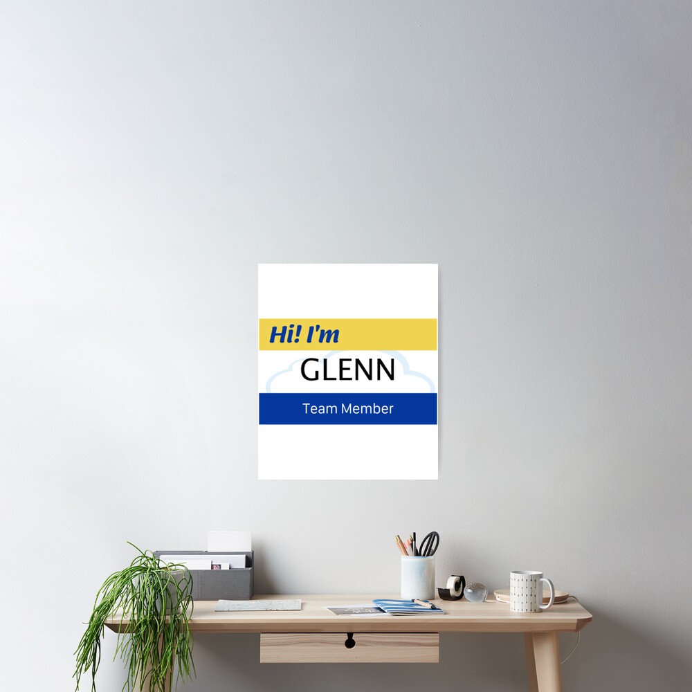 "superstore name tag " Poster for Sale by FullForceHiFi | Redbubble