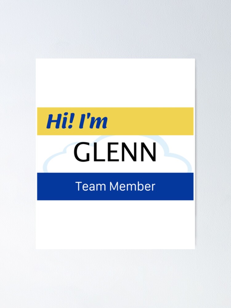 "superstore name tag " Poster for Sale by FullForceHiFi | Redbubble