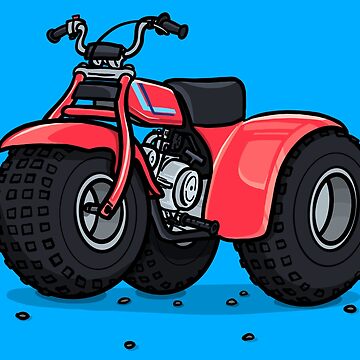 "Three Wheeler" Sticker for Sale by Adam1991 | Redbubble