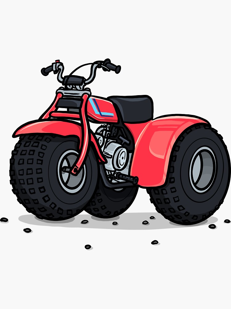 "Three Wheeler" Sticker for Sale by Adam1991 | Redbubble