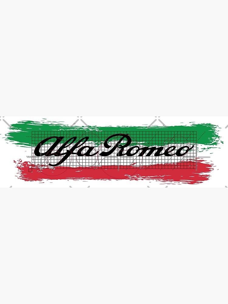 "Alfa Romeo Script Construct Logo " Photographic Print by fmDisegno ...