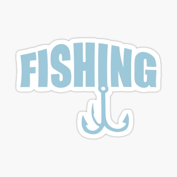 "fishing logo" Sticker for Sale by bullwin | Redbubble