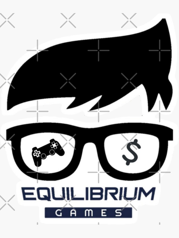 "Equilibrium games Gamer design" Sticker by DoNotAskMe | Redbubble