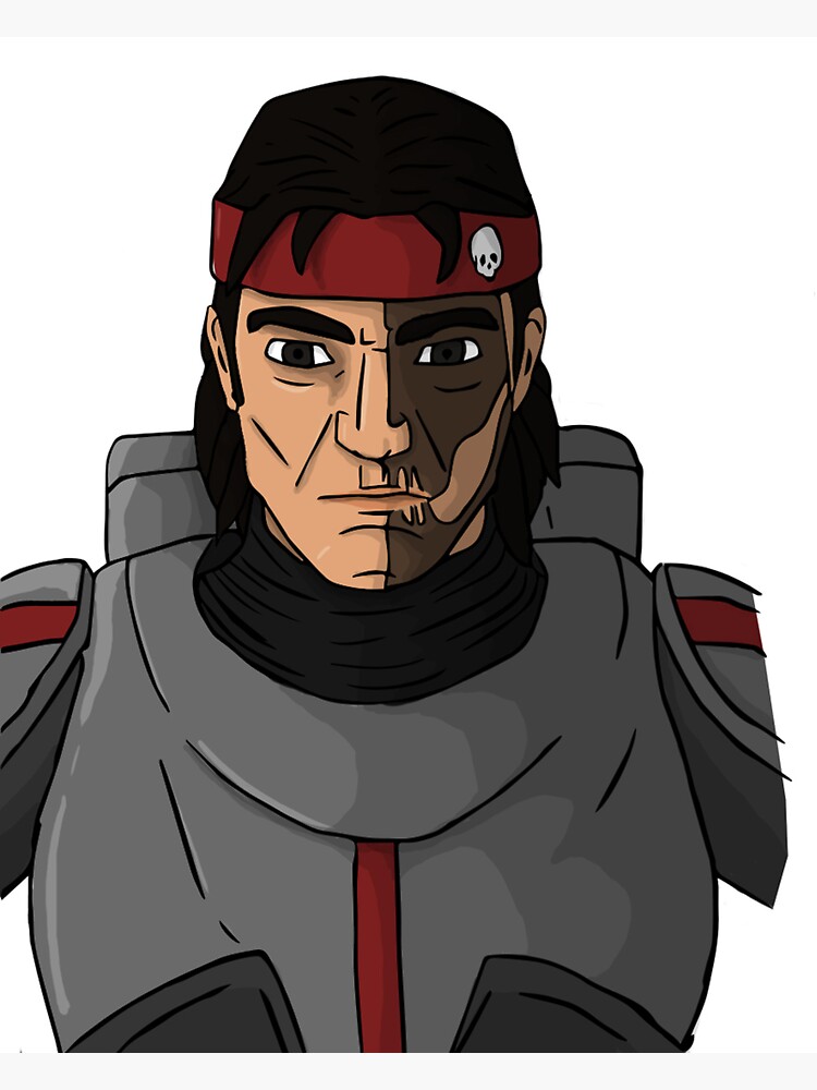 "Hunter - Bad batch" Sticker by Timm-Maddocks | Redbubble