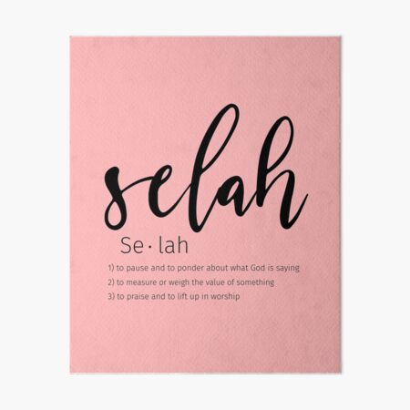 "Bible Revelation - Selah " Art Board Print for Sale by JacquelineLim ...