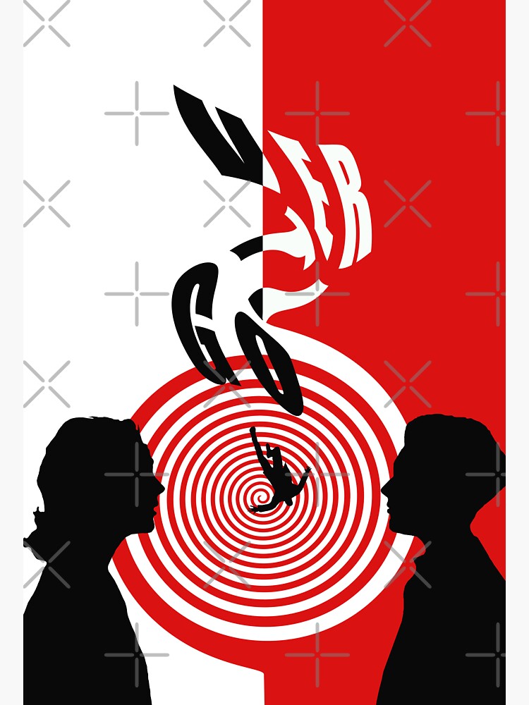 "Alfred Hitchcock Vertigo Movie Poster" Sticker for Sale by tanjica ...